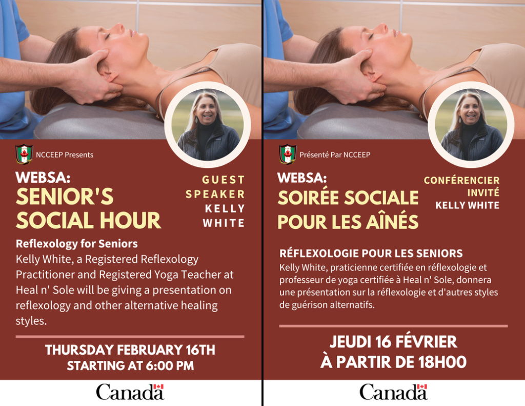 *RESHEDULED* Senior’s Social Hour – Reflexology for Seniors – NCCEEP